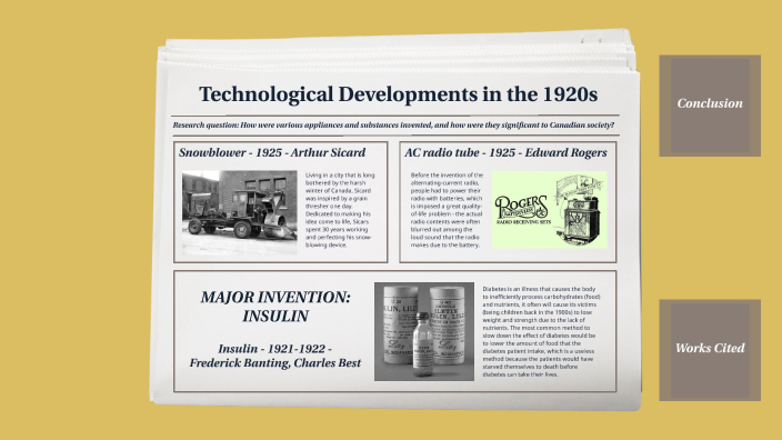Inventions and Innovations in the 1920s by May Wang on Prezi