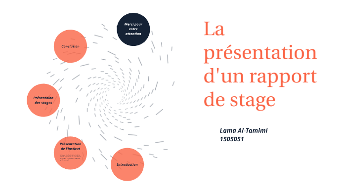 La présentation d'un rapport de stage by lama tamimi on Prezi