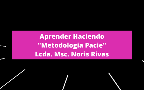 Aprender Haciendo "Metodología Pacie" by Noris Rivas