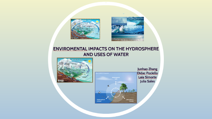 ENVIROMENTAL IMPACTS ON THE HYDROSPHERE AND USES OF WATER by Junhao ...