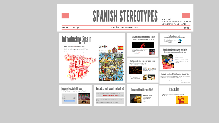 SPANISH STEREOTYPES by Margarida Pereira on Prezi