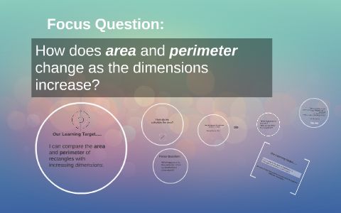 How Does Area and Perimeter change as the dimensions increas by ...