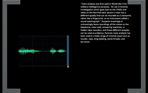 Voice Print Analysis by Melanie Caro on Prezi
