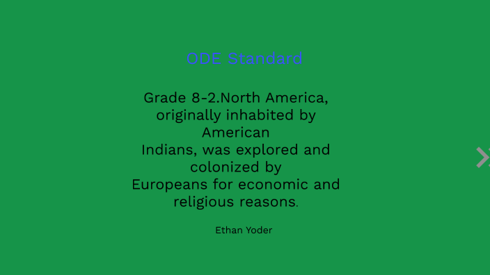 ODE Standard by Ethan Yoder on Prezi