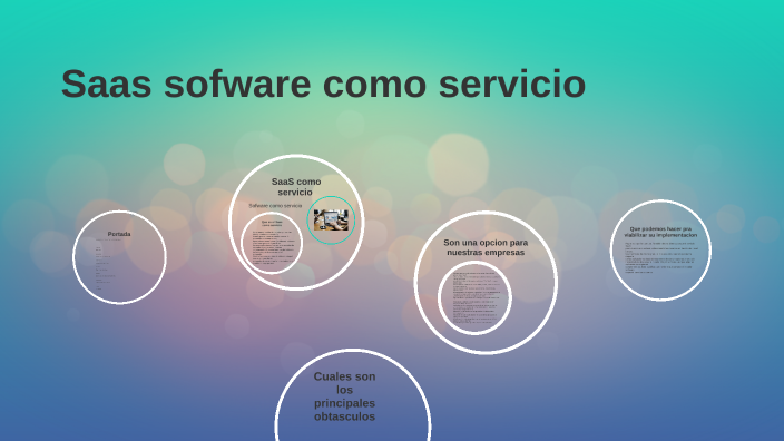 Saas sofware como servicio by Ana Matamoros on Prezi