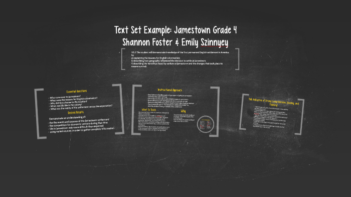 Text Set Example: Jamestown Grade 4 by Shannon Foster on Prezi