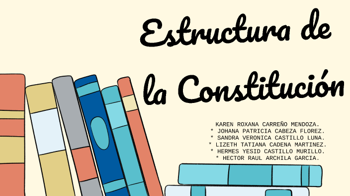 Estructura De La Constitucion By Lizeth Tatiana Cadena Martinez On Prezi
