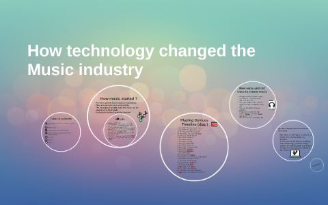 How technology changed the Music industry by Sabrina Trevino on Prezi