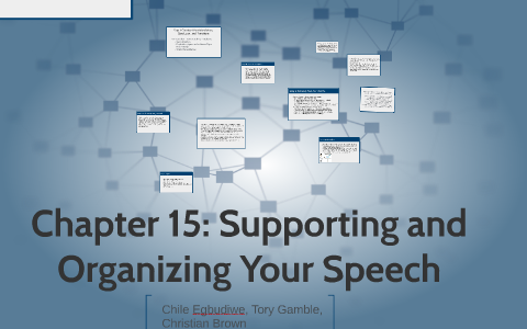 Chapter 15: Supporting and Organizing Your Speech by chile egbudiwe on ...