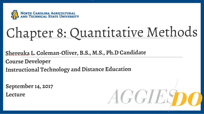 Creswell Chapter 8: Quantitative Methods by Shereuka Coleman-Oliver on Prezi