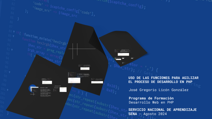 Importancia de las funciones en PHP by Jose Licon on Prezi