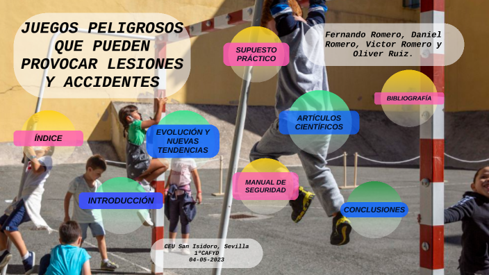 JUEGOS PELIGROSOS QUE PUEDEN PROVOCAR LESIONES Y ACCIDENTES by Fernando ...