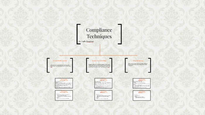 Compliance Techniques by Nadia P on Prezi