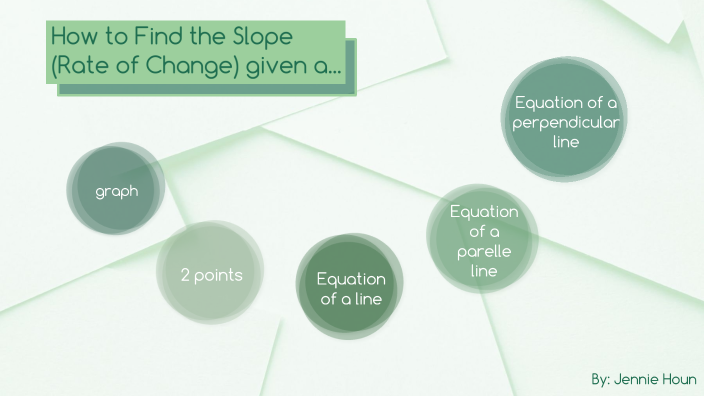How to Find the Slope (Rate of Change) by Jennie Houn on Prezi
