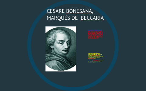 CESARE BONESANA, MARQUES DE BECCARIA by Ginger Rendon on Prezi
