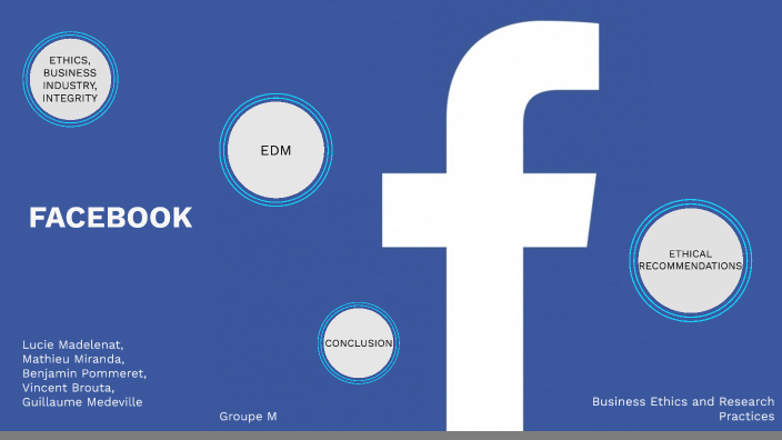 Facebook Ethical Issues by Lucie Madelénat on Prezi