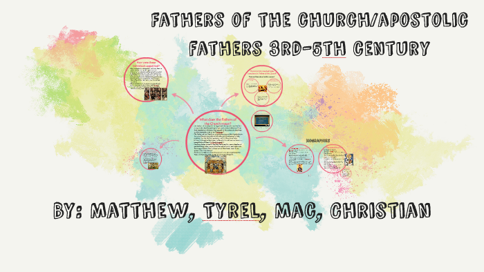 Fathers of the church/apostolic fathers 3rd-5th century by matthew ...