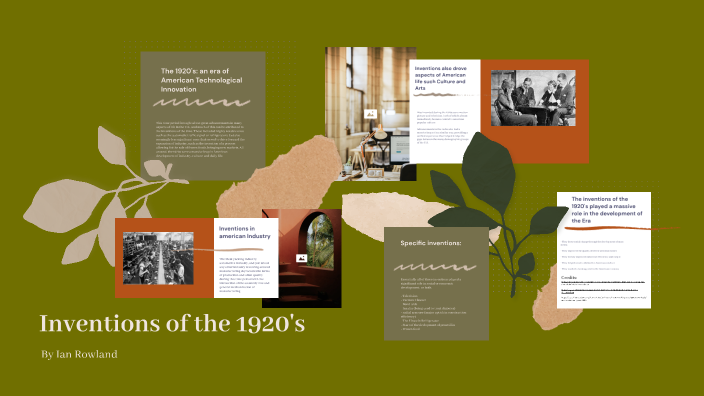 Inventions of the 1920s by ian rowland on Prezi