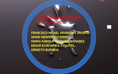 CODIGOS ALFANUMERICOS, ASCCI, BCDIC, EBCDIC by Misael Granados on Prezi