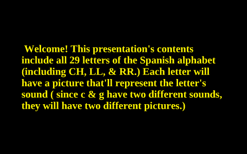 El Alfabeto Project (10/05/11) by Chris Hall on Prezi