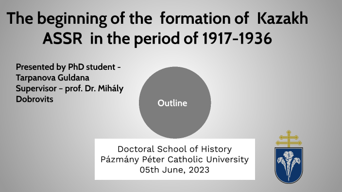 The beginning of the formation of Kazakh ASSR in the period of 1917 ...
