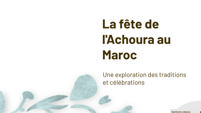 La fête de l'Achoura au Maroc by Fatima ezzahrae Abribra on Prezi