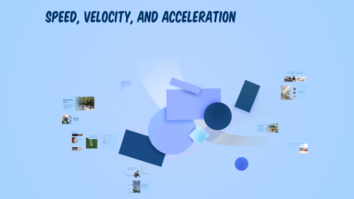 Understanding Speed, Velocity, and Acceleration by Laken Williams on Prezi