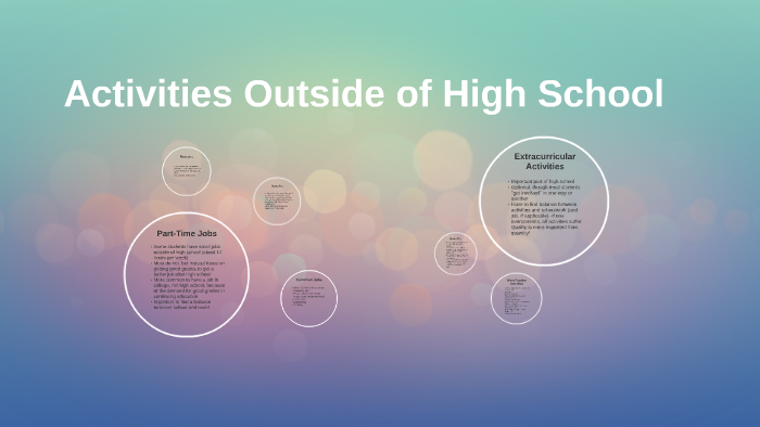 Activities Outside of High School by Emily Didier on Prezi