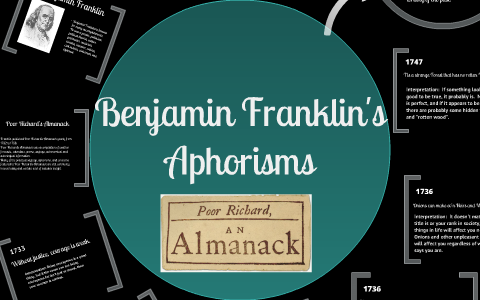 Ben Franklin aphorisms by Nisrine Taamallah on Prezi