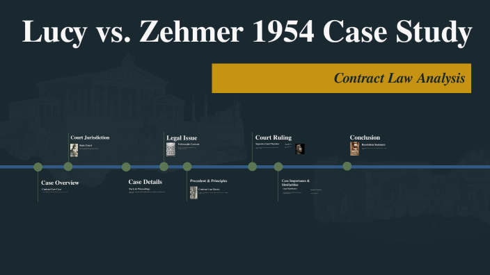 Lucy vs. Zehmer 1954 Case Study by Lyuboslav Tsanov on Prezi