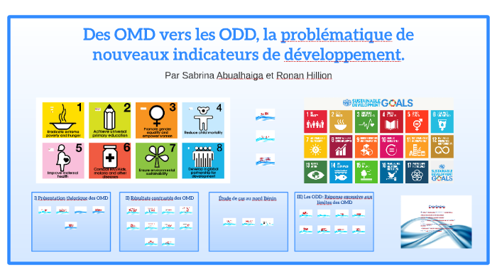 Des OMD vers les ODD, la problématique de nouveaux indicateurs de ...