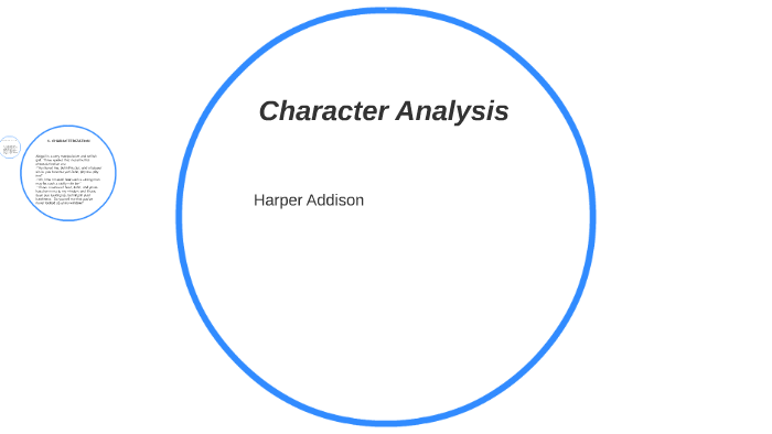 Character Analysis by Harper Addison on Prezi