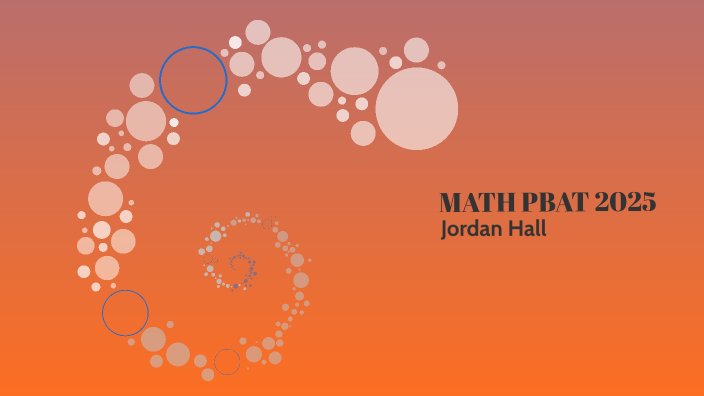 MATH PBAT 2025 by Jordan Hall on Prezi