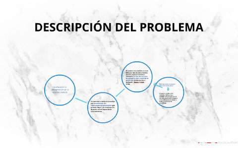 DESCRIPCIÓN DEL PROBLEMA by on Prezi
