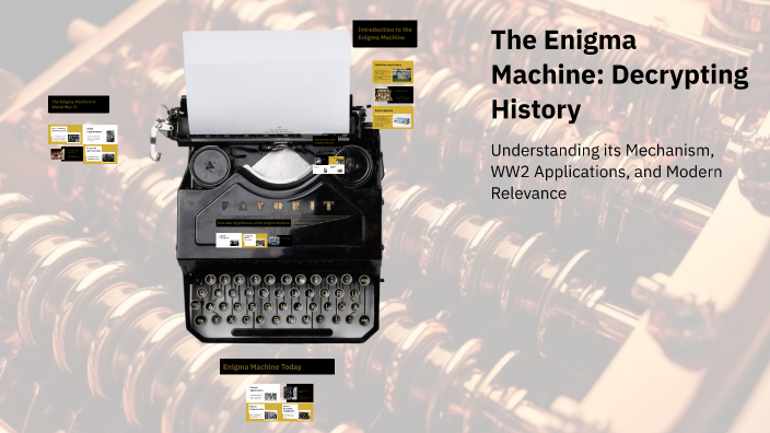 The Enigma Machine: Decrypting History by Матвей Стельмашенко on Prezi