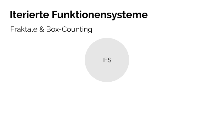 Iterierte Funktionensysteme by Jasper Totzke on Prezi