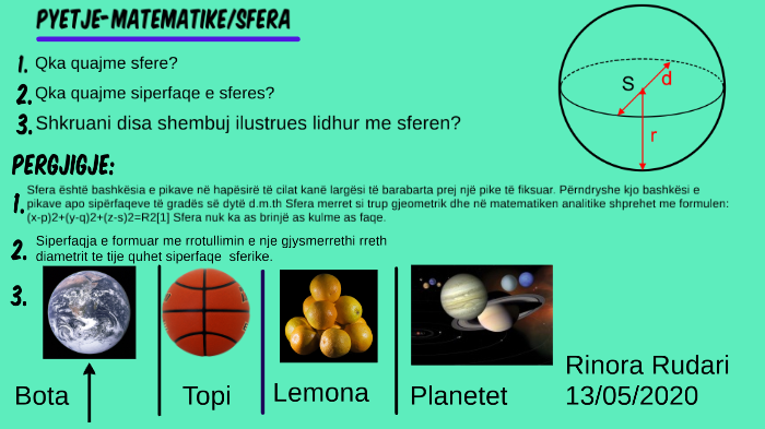 Matematike/sfera by Rinora S. Rudari on Prezi