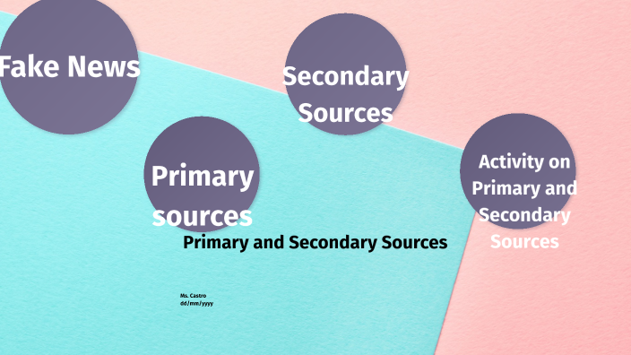 Primary and Secondary sources by Nzingha Castro on Prezi
