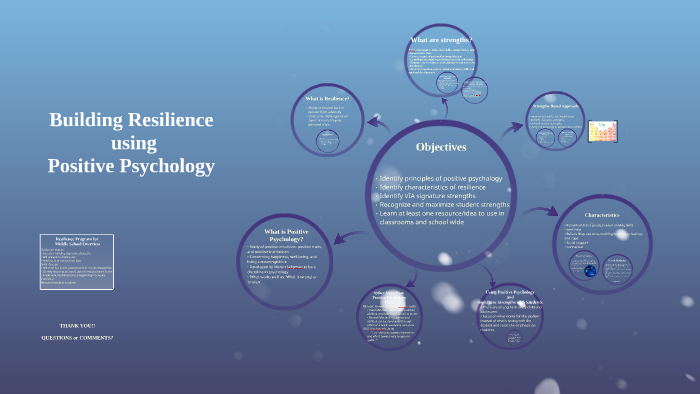 Building Resilience using Positive Psychology by Heidi Fiechtner