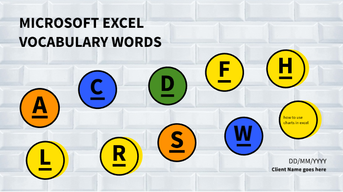 MICROSOFT EXCEL VOCABULARY WORDS by emilia molestina on Prezi