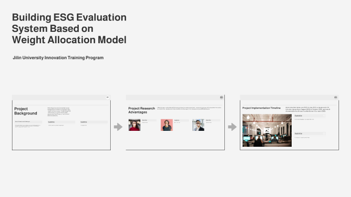 Building ESG Evaluation System Based on Weight Allocation Model by 秋雨 张 ...