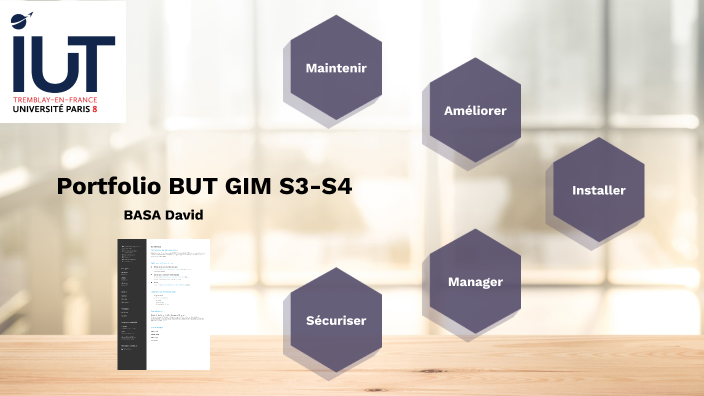 Portfolio BUT GIM S3-S4 by David Basa on Prezi