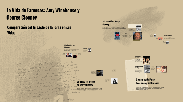 La Vida de Famosos: Amy Winehouse y George Clooney by Laura Valentina ...