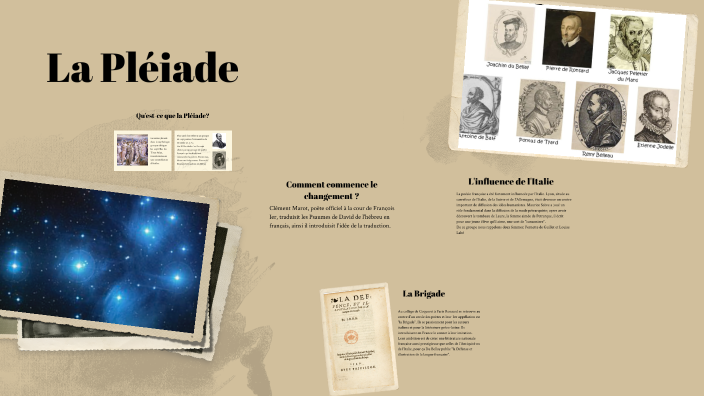 La Pléiade by lavinia spiri on Prezi
