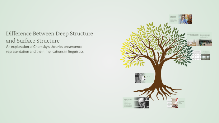 Difference Between Deep Structure and Surface Structure by Tamanna ...