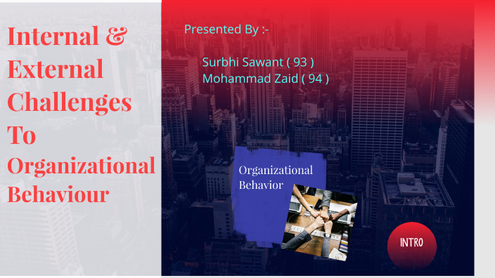 Internal & External Challenges In Organizational Behaviour by surbhi ...