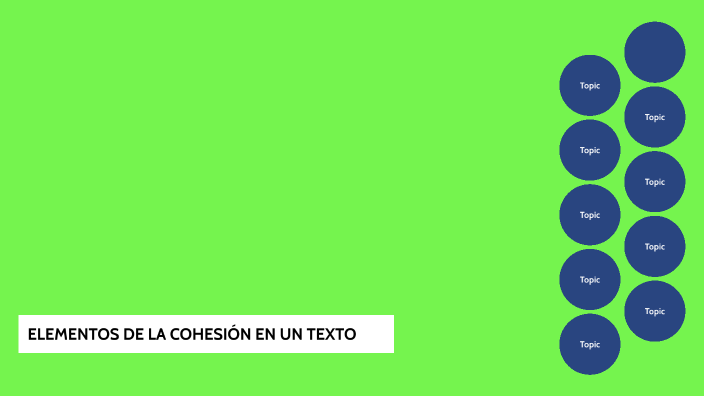 ELEMENTOS DE LA COHESIÓN EN EL TEXTO by Genoveva Siguenza on Prezi