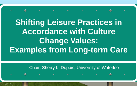 Shifting Leisure Practices in Accordance with Culture Change Values ...