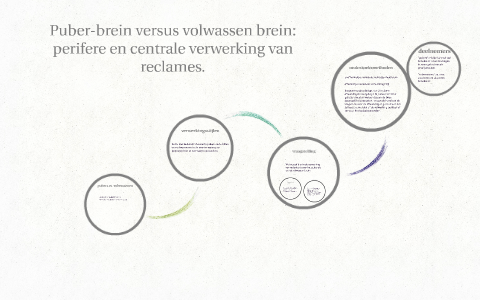 Puberbrein versus volwassen brein: perifere en centrale verw by wouter ...