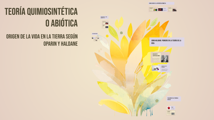 Teoría Quimiosintética o Abiótica by Salma Castillo on Prezi